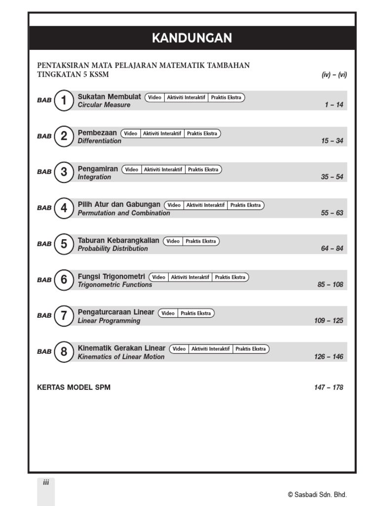 Matematik Tambahan Tingkatan 5 Pdf