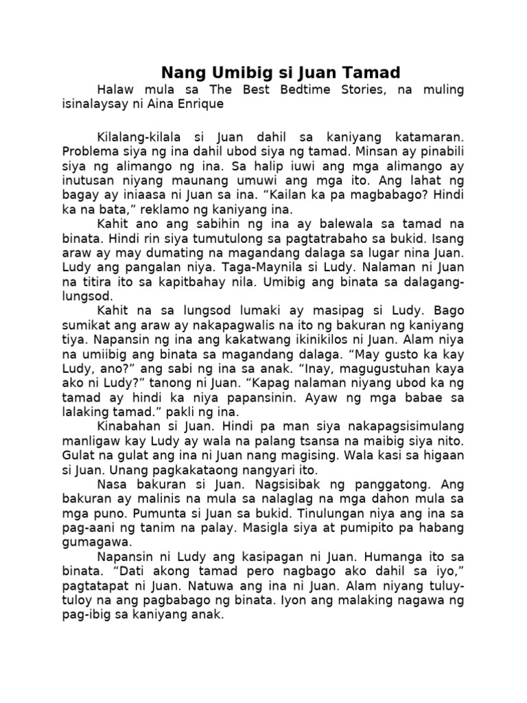 Nang Umibig Si Juan Tamad | PDF