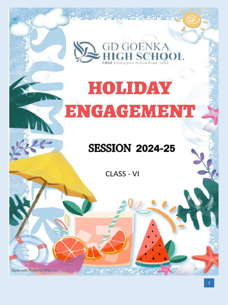 Holiday Homework - Grade VI | PDF | Waste | Waste Management