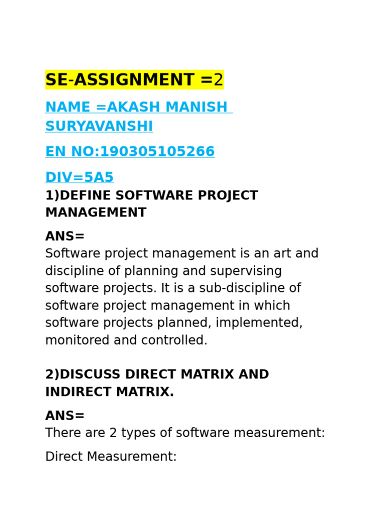Software Project Management Guide | PDF | Project Management | Computers