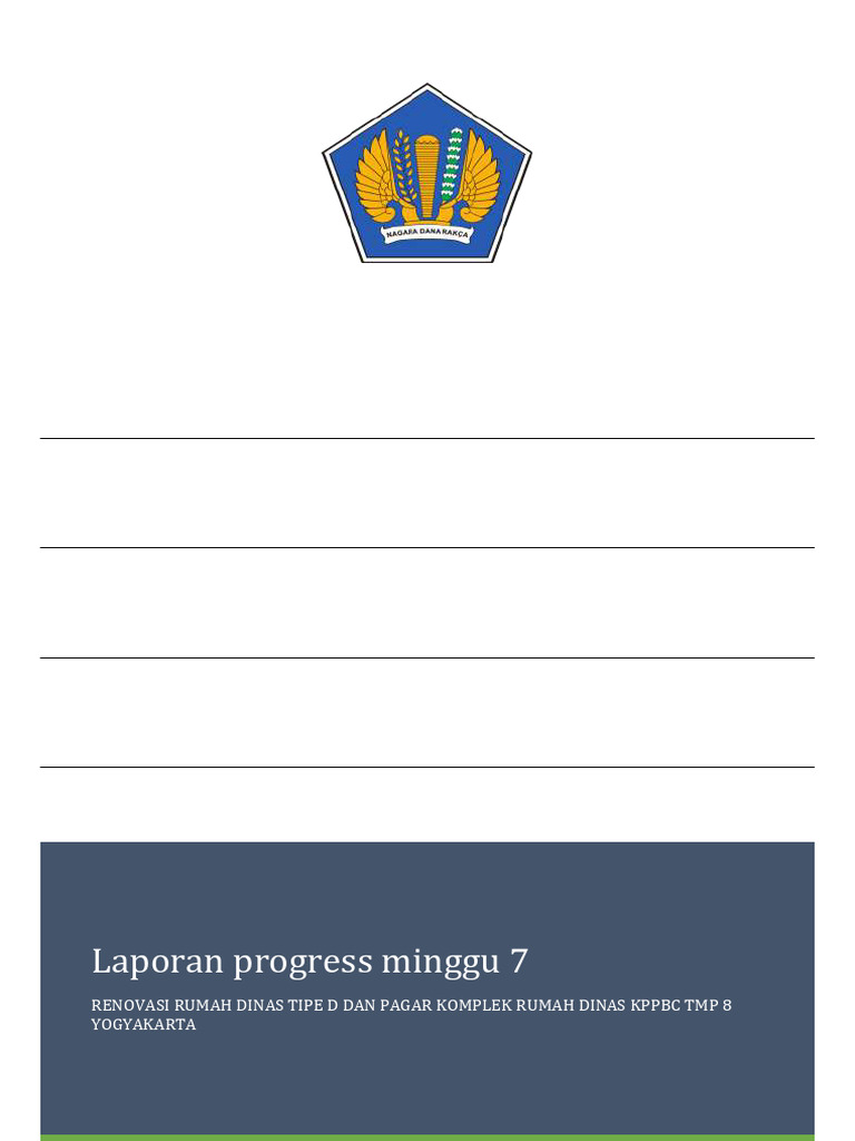 Laporan Progres Minggu Ke-7 | PDF