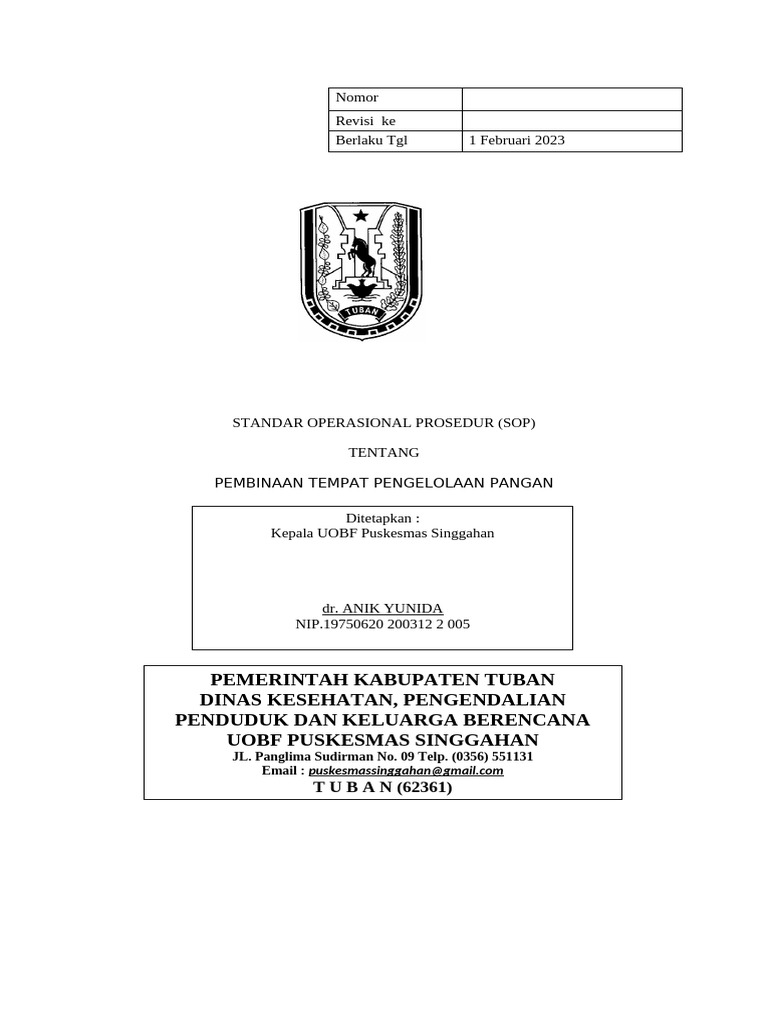 7-KL-SOP PEMBINAAN TPP | PDF