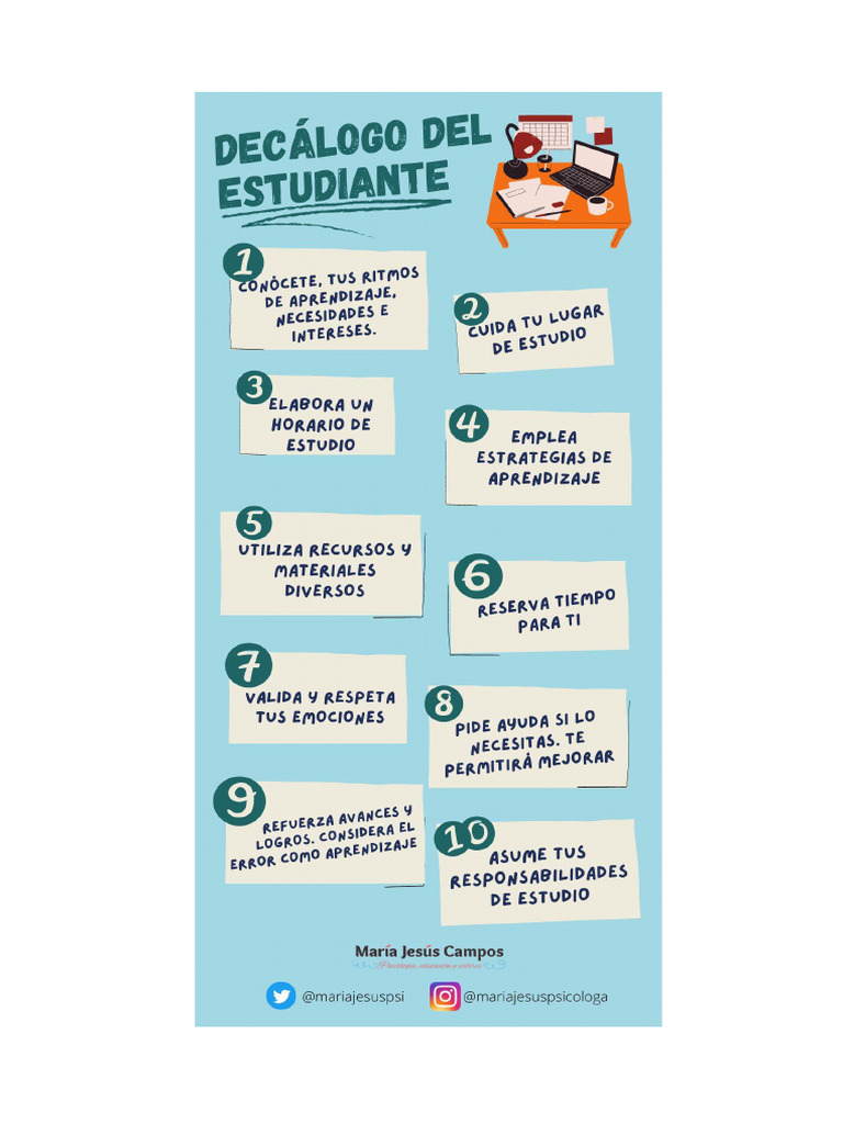 Decálogo Del Estudiante | PDF