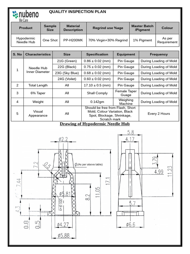 Hypodermic Needle Hub | PDF