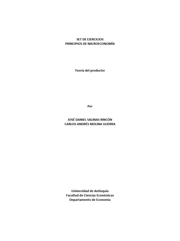 TallerTeoriaProductor 112023 | PDF