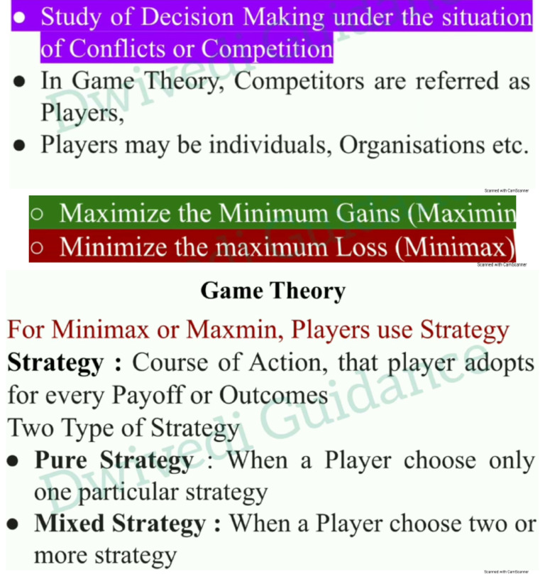 Game Theory | PDF
