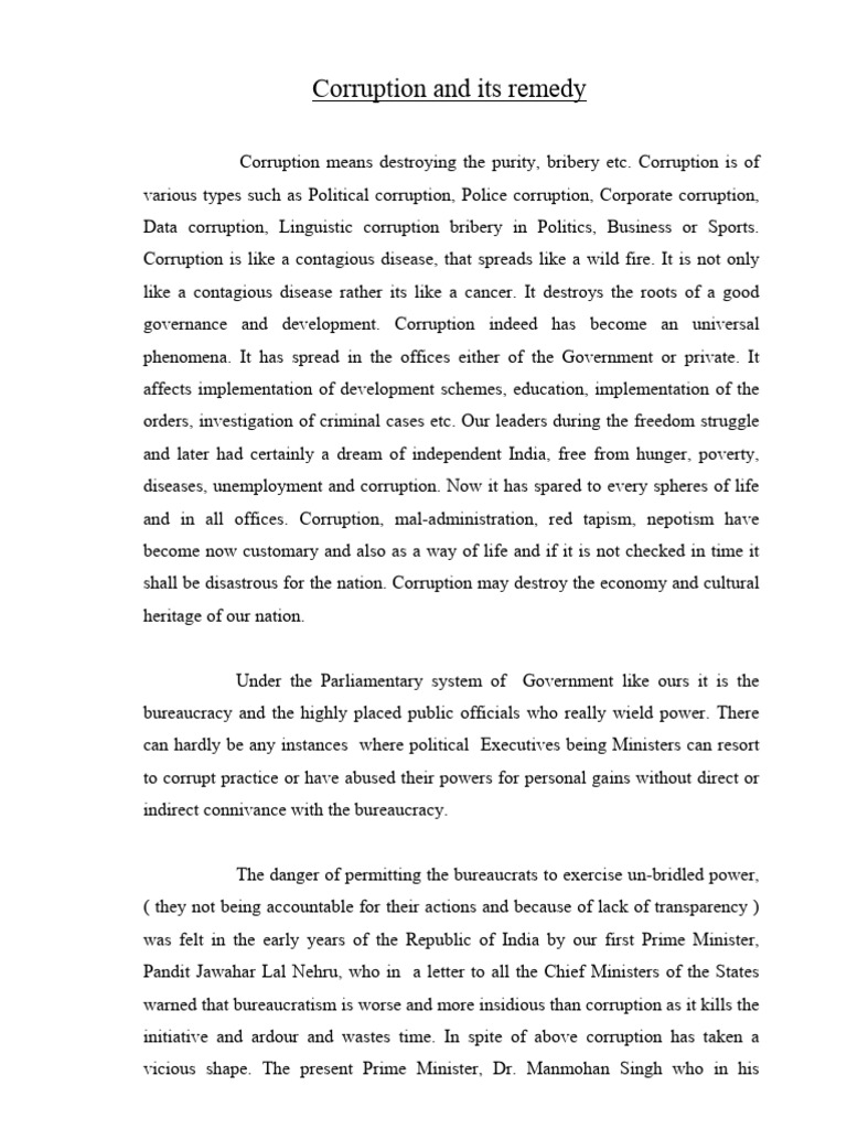 Corruption | PDF
