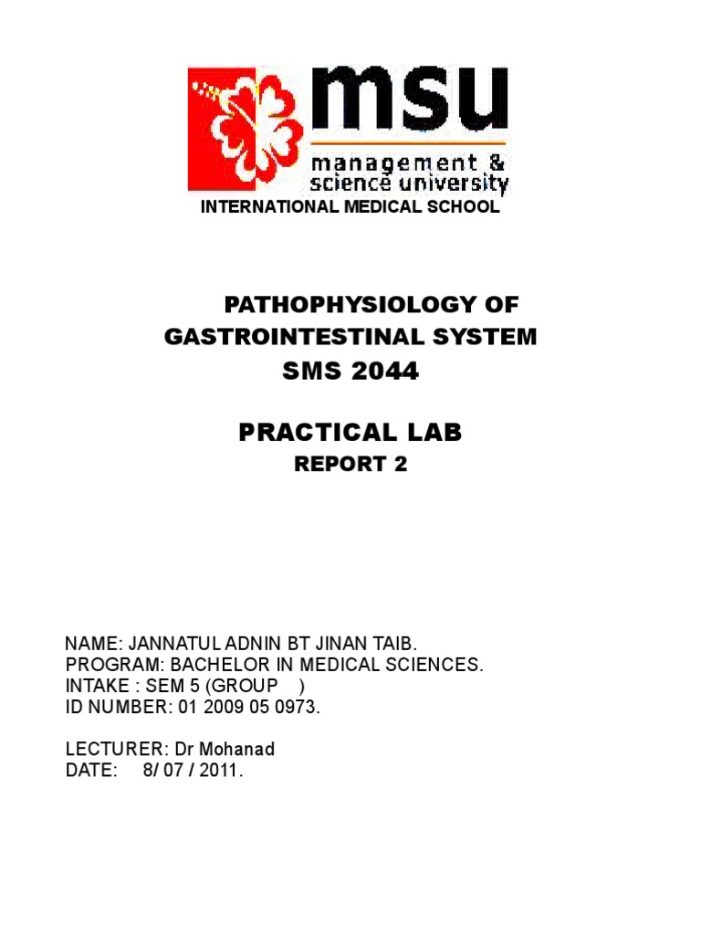 Patho Lab Git 2 | PDF | Epithelium | Esophagus