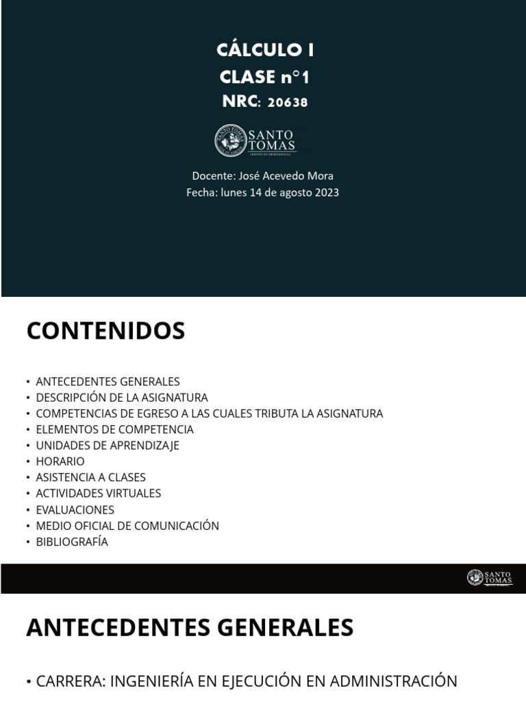 Httpsaulasvirtuales - Santotomas.clpluginfile - Php7028675mod Resourcecontent001 Clase Calculo ...