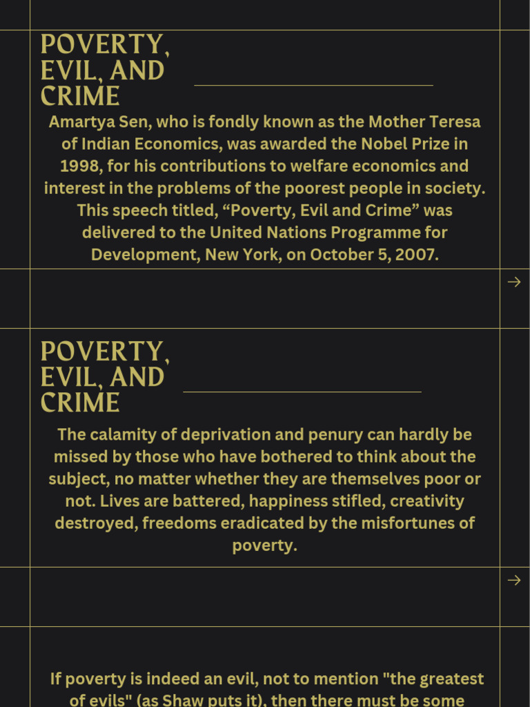 9 - Poverty, Crime, and Evil - PPT | PDF