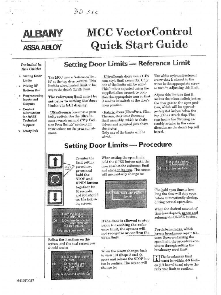 MCC Vevtor Quick Start | PDF