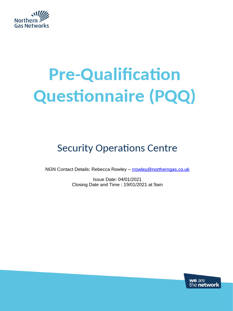 PQQ Questions | PDF