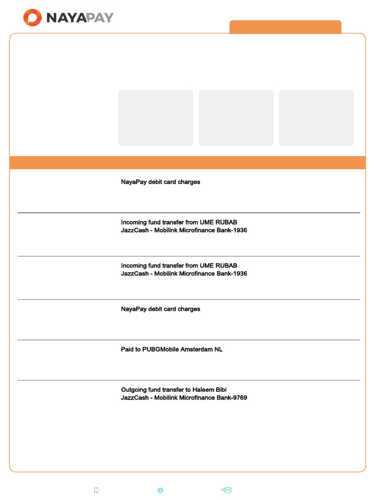 Qalab Abbas: Account Statement | PDF