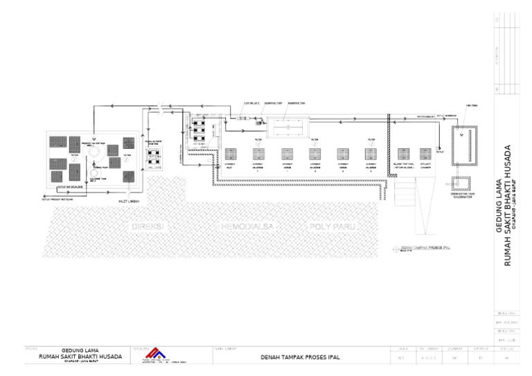 A.10-0.10 (Denah Tampak Proses Ipal) - Layout1 | PDF