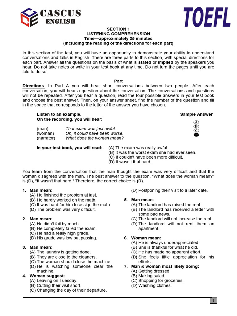 File A3 - TOEFL Material T-III (Sect-1 To Sect-3) | PDF