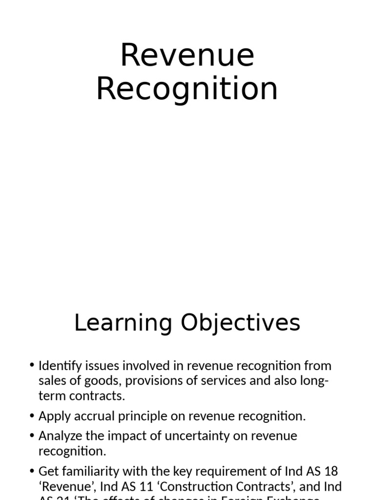 Revenue Recognition | PDF