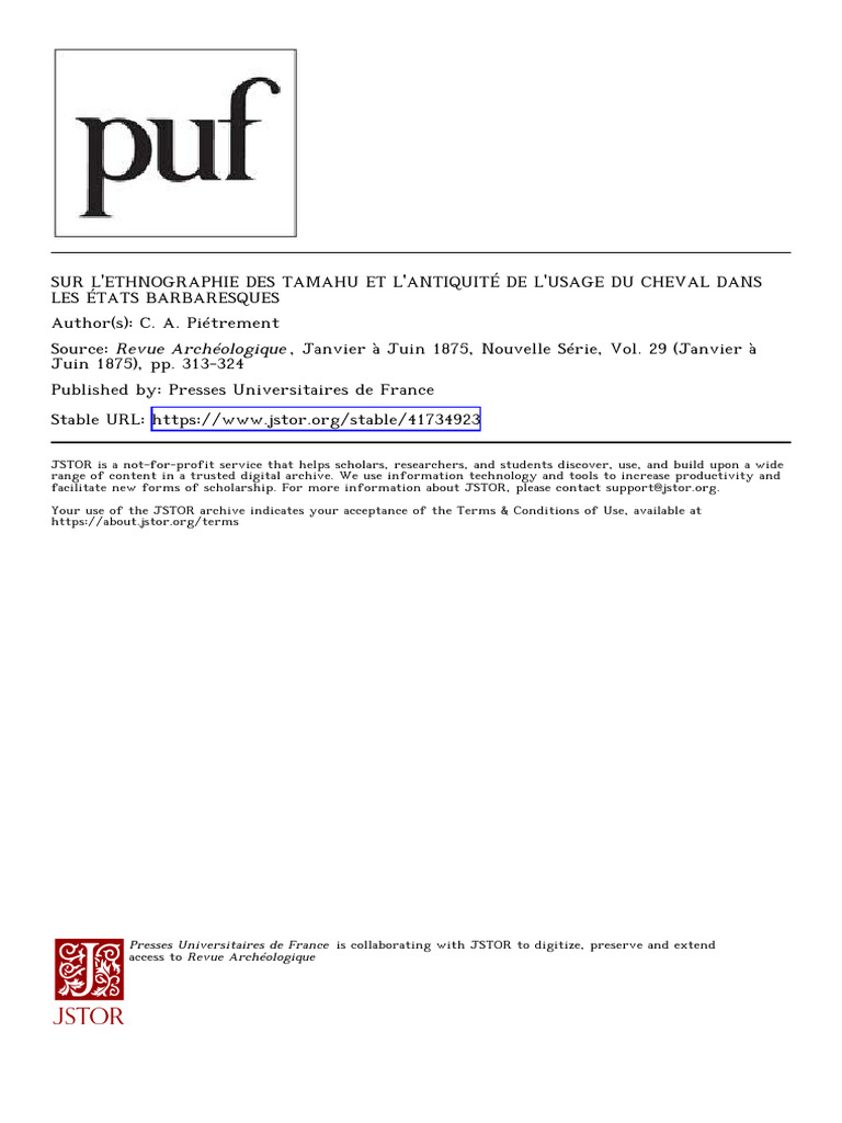 Pitrement SURLETHNOGRAPHIEDES 1875 | PDF