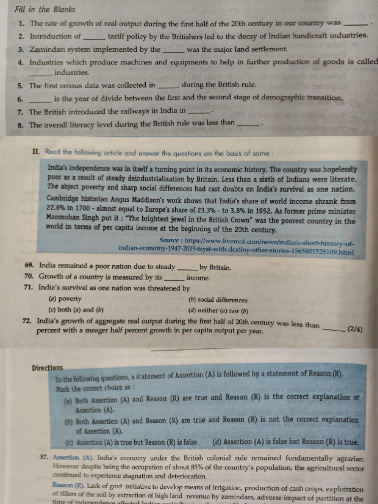 Holiday HW 12 Economics | PDF