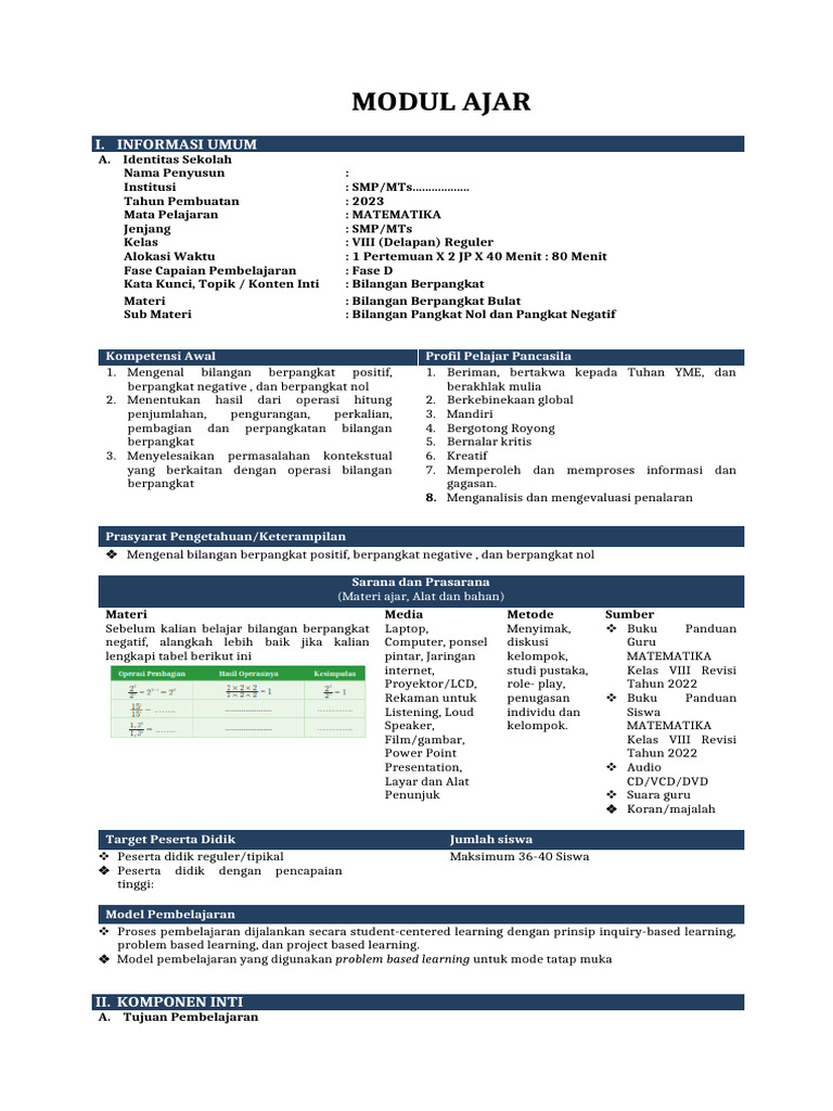 Modul Ajar Pertemuan 3 | PDF