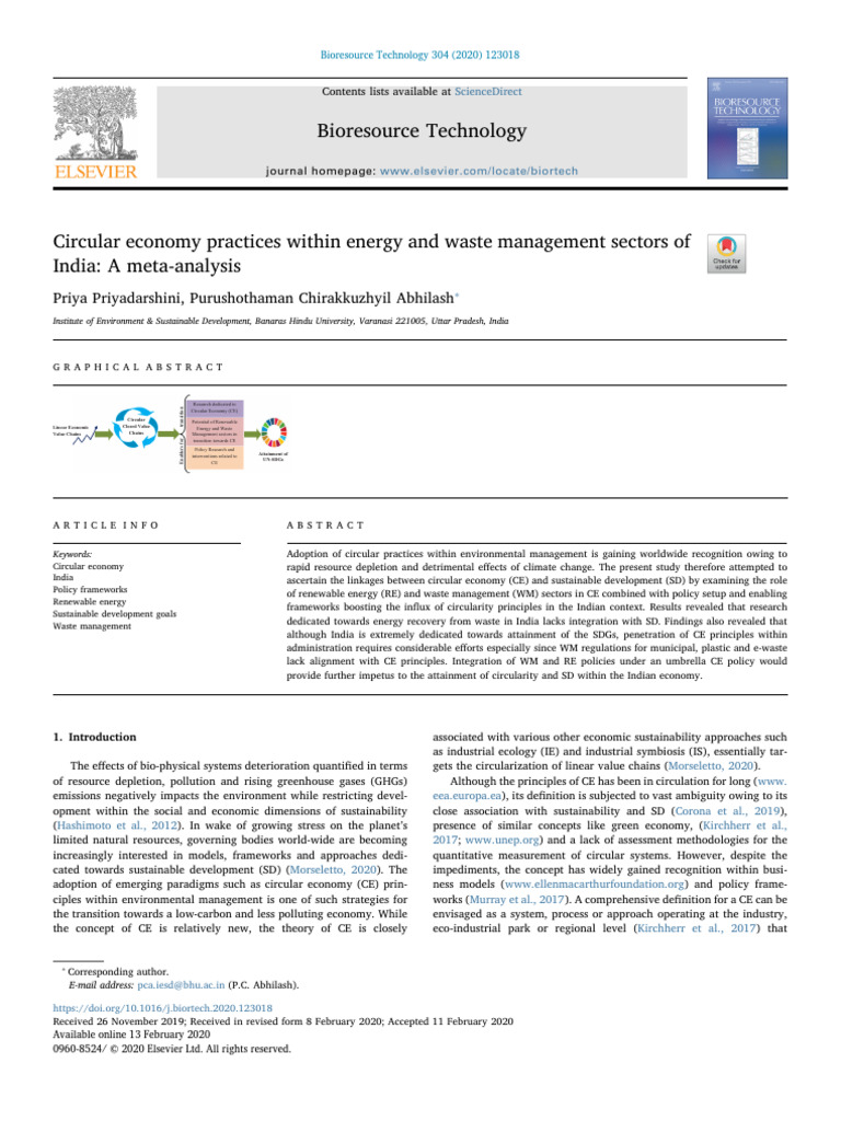 Waste MGT - Circular Economy India | PDF