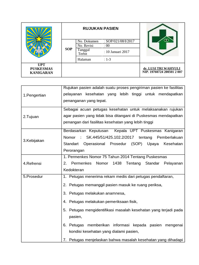 Sop Rujukan Ambulance | PDF