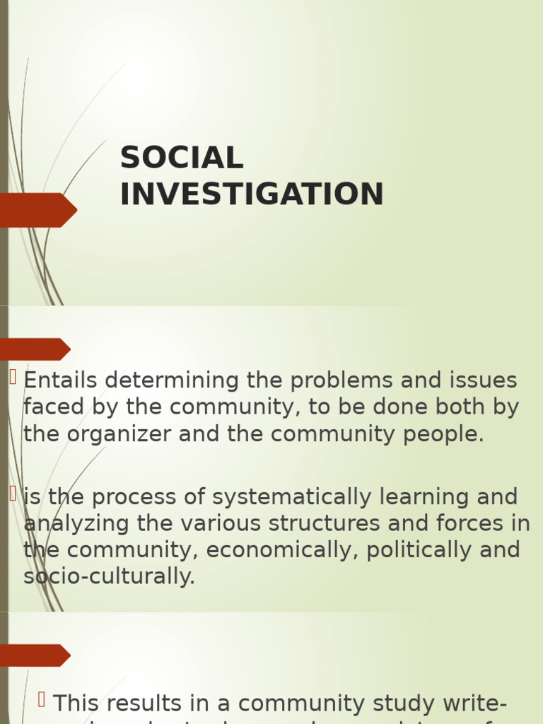 Social Investigation | PDF