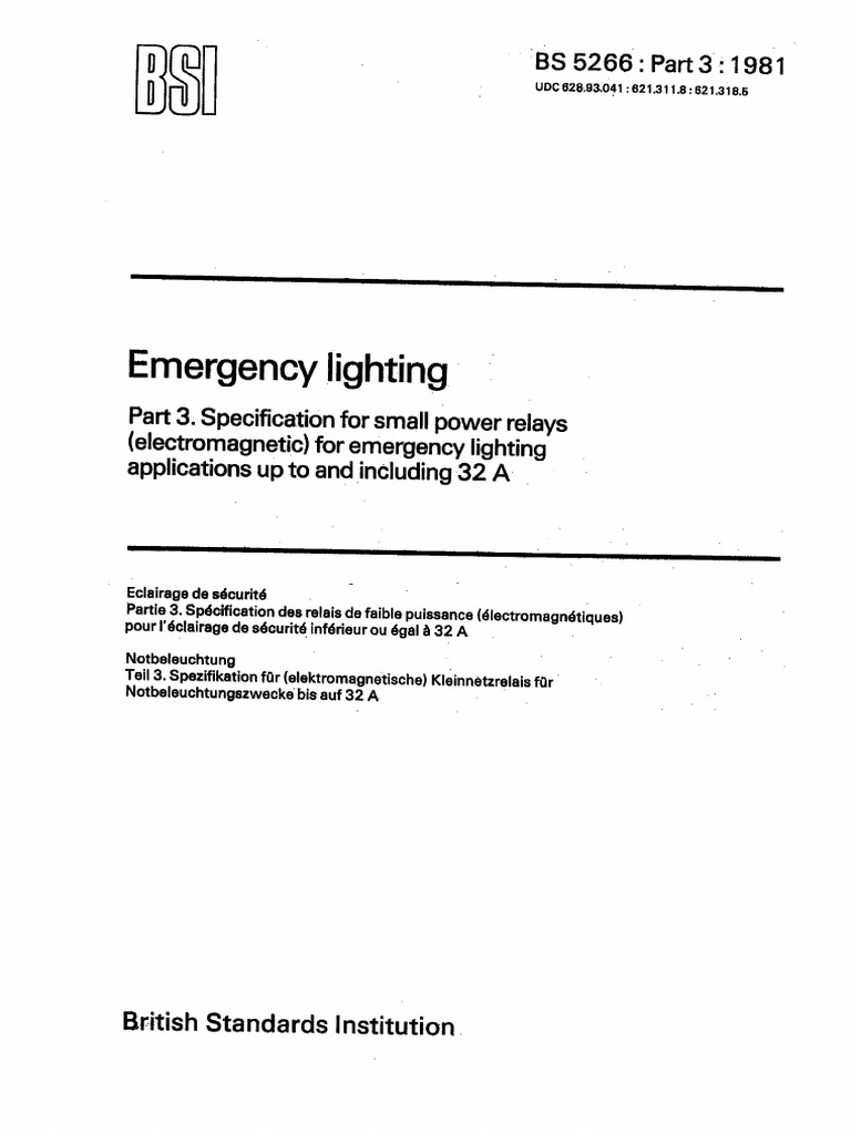BS5266 3 1981 | PDF