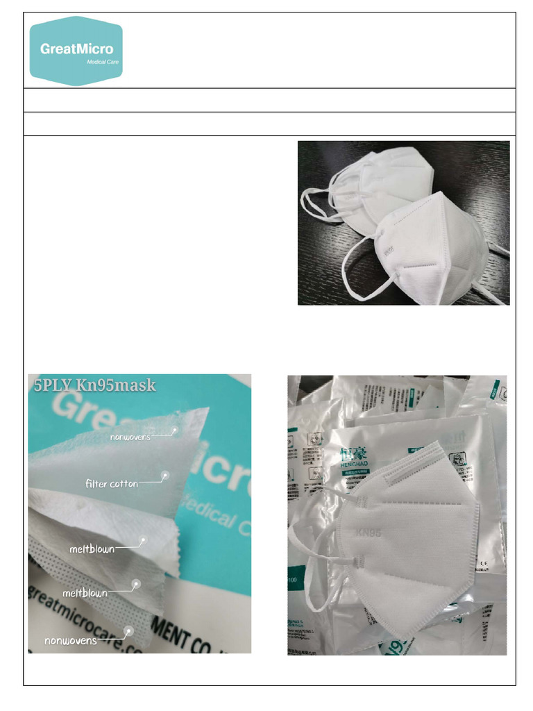 Mask Data Sheet | PDF