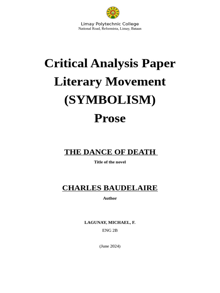 ANALYSIS SYMBOLISM Prose | PDF