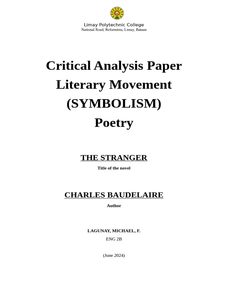 Analysis Symbolism Poetry | PDF