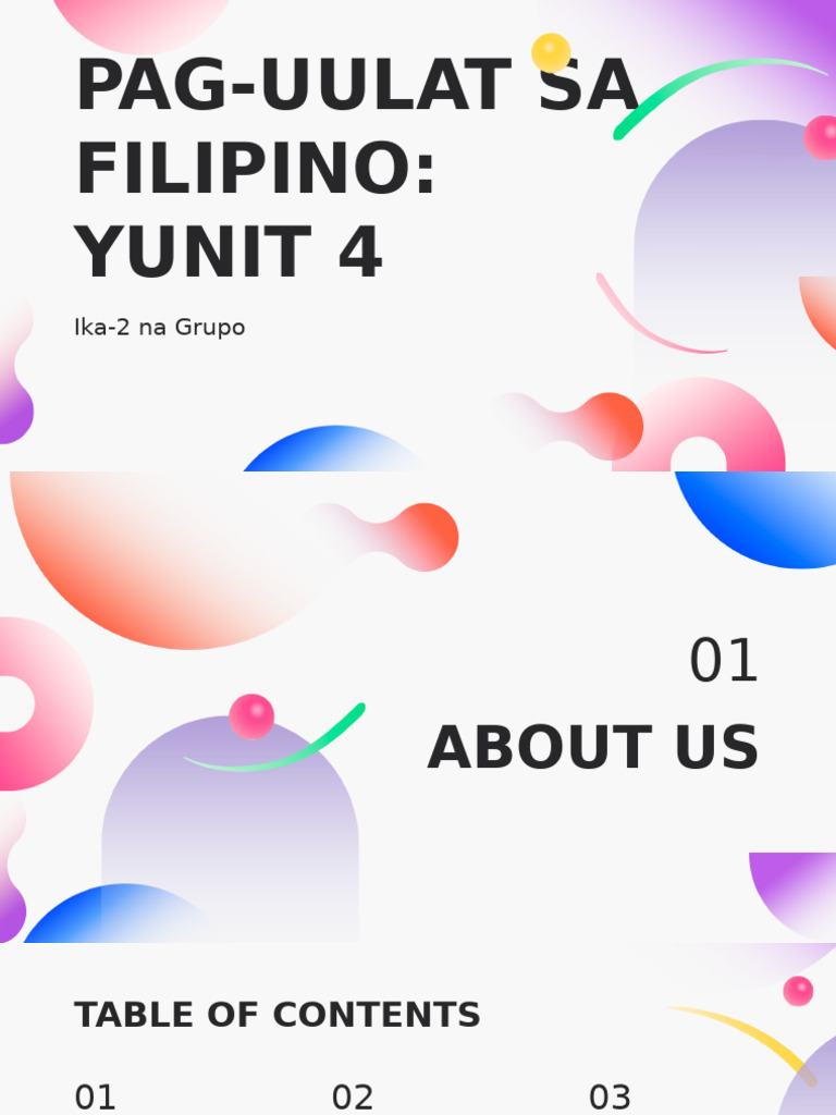 Filipino: Pagsulat NG Sintesis | PDF