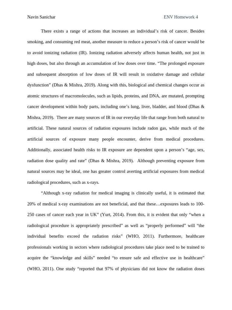 Navin - Env HW 4 | PDF