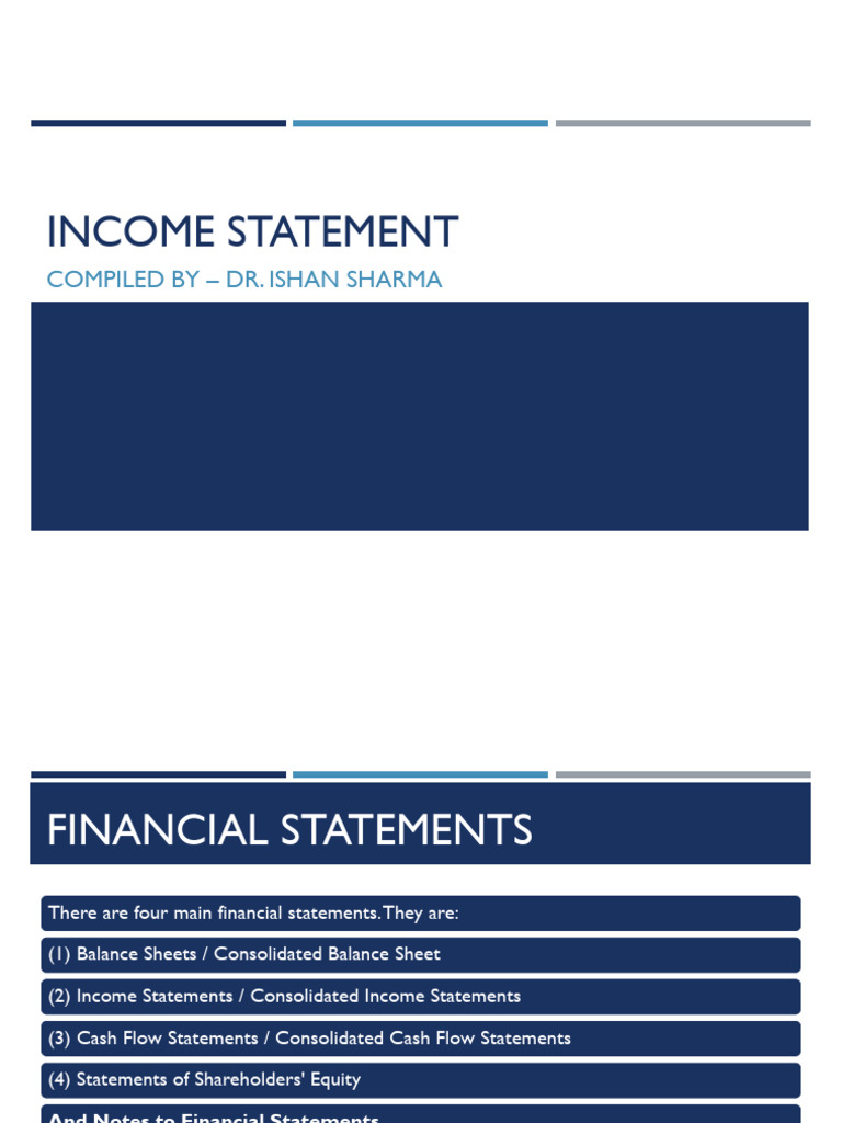 Income Statement | PDF