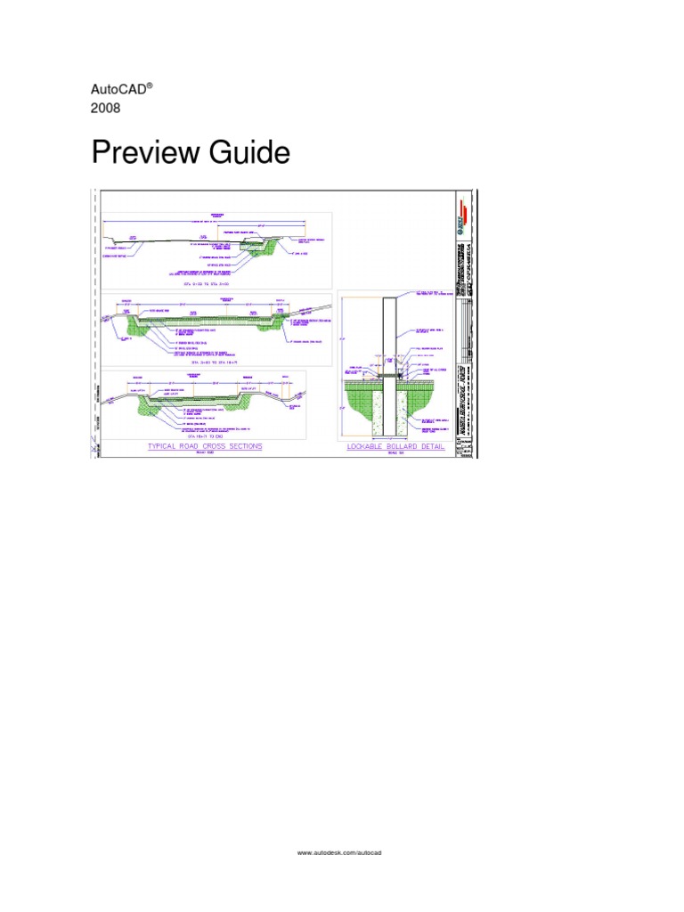 AutoCAD 2008 Preview Guide | PDF | Auto Cad | Microsoft Excel