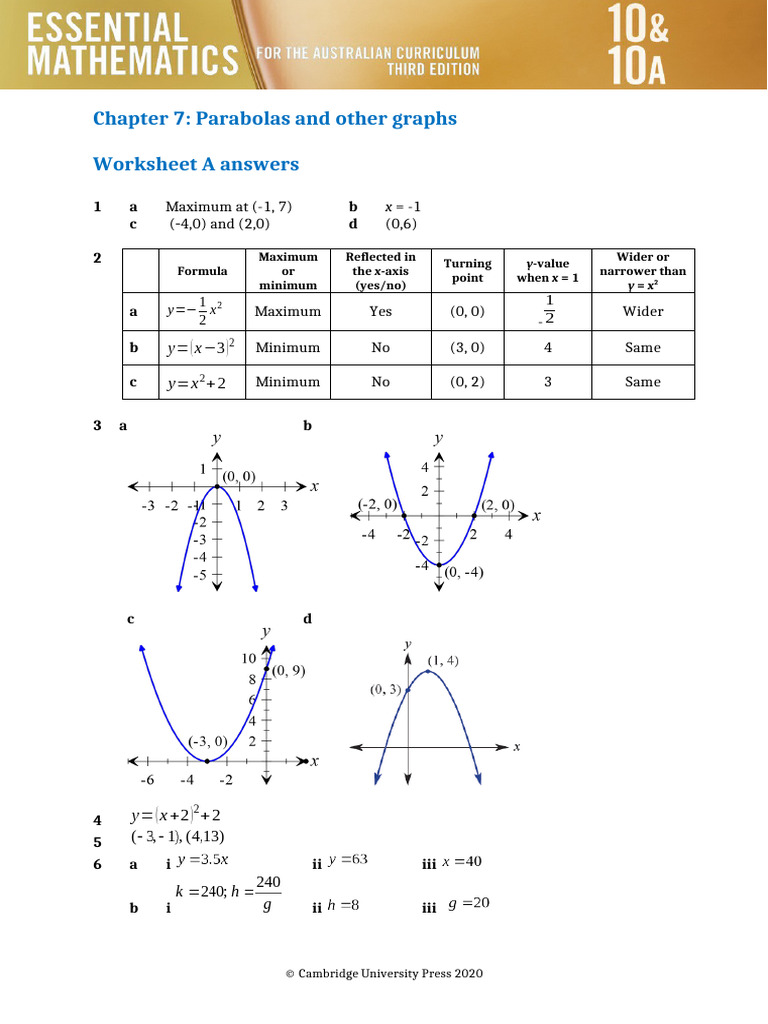 Worksheet 07 Answers | PDF