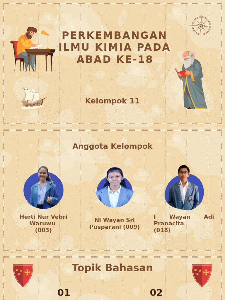 Kelompok 11 - Perkembangan Ilmu Kimia Pada Abad Ke-18 | PDF