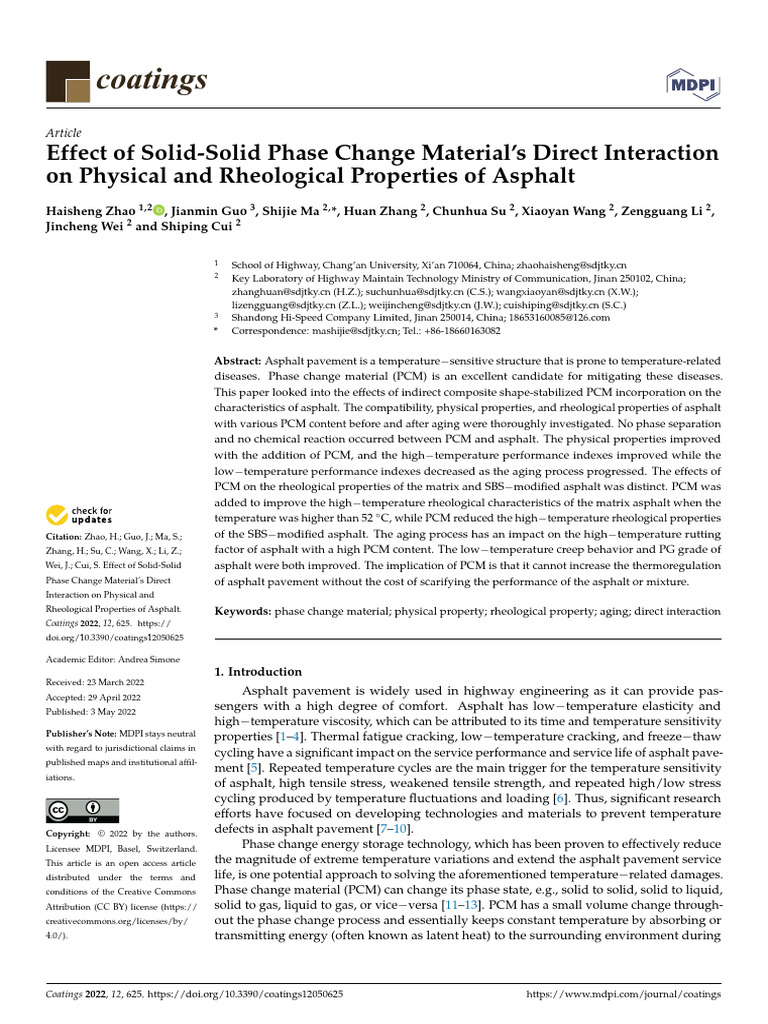 Effect of Solid-Solid Phase Change Material's Direct Interaction On ...