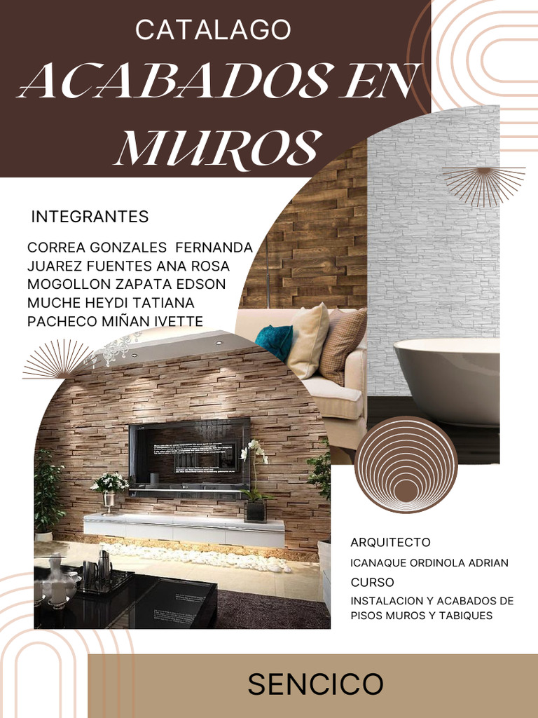 Catalogo de Acabados en Muros | PDF