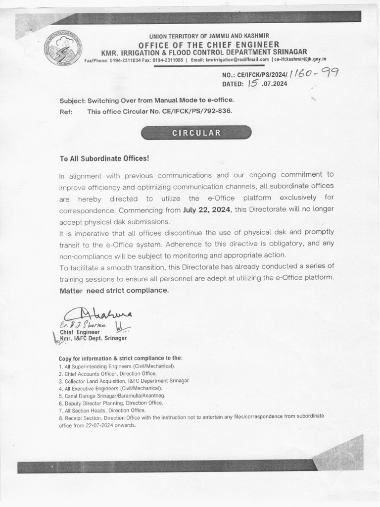 Circular Eoffice | PDF