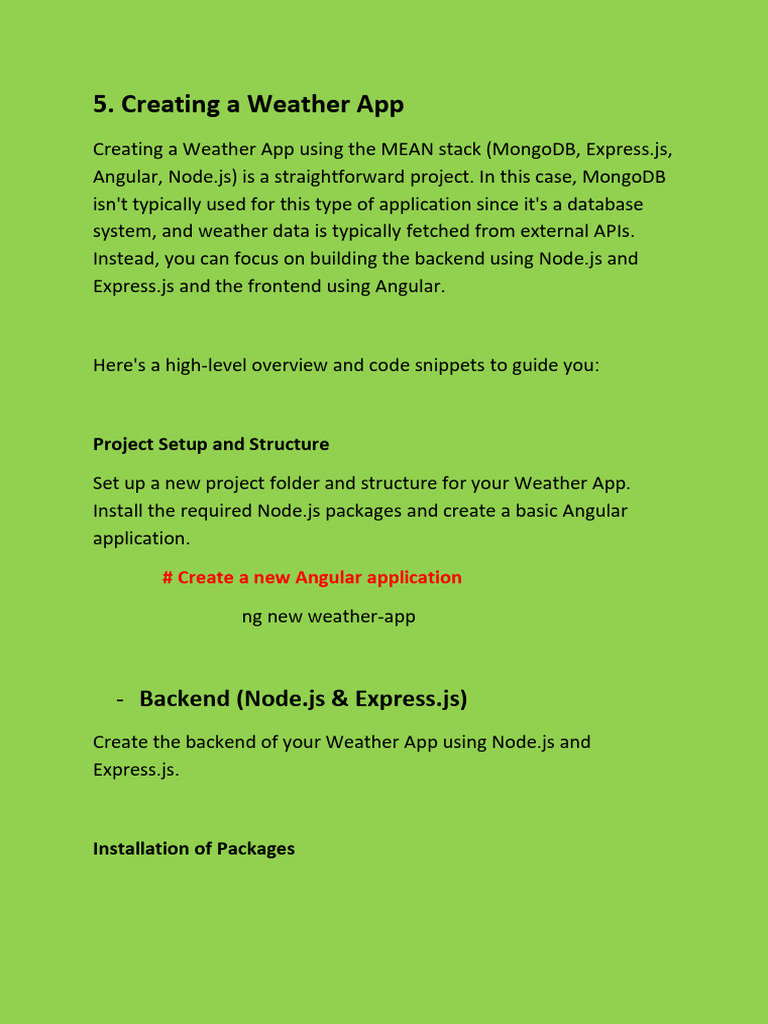 Creating A Weather App | PDF