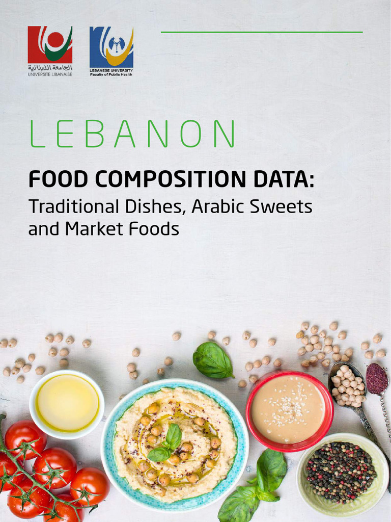 Food Composition Data - Traditional Dishes, Arabic Sweets and Market ...