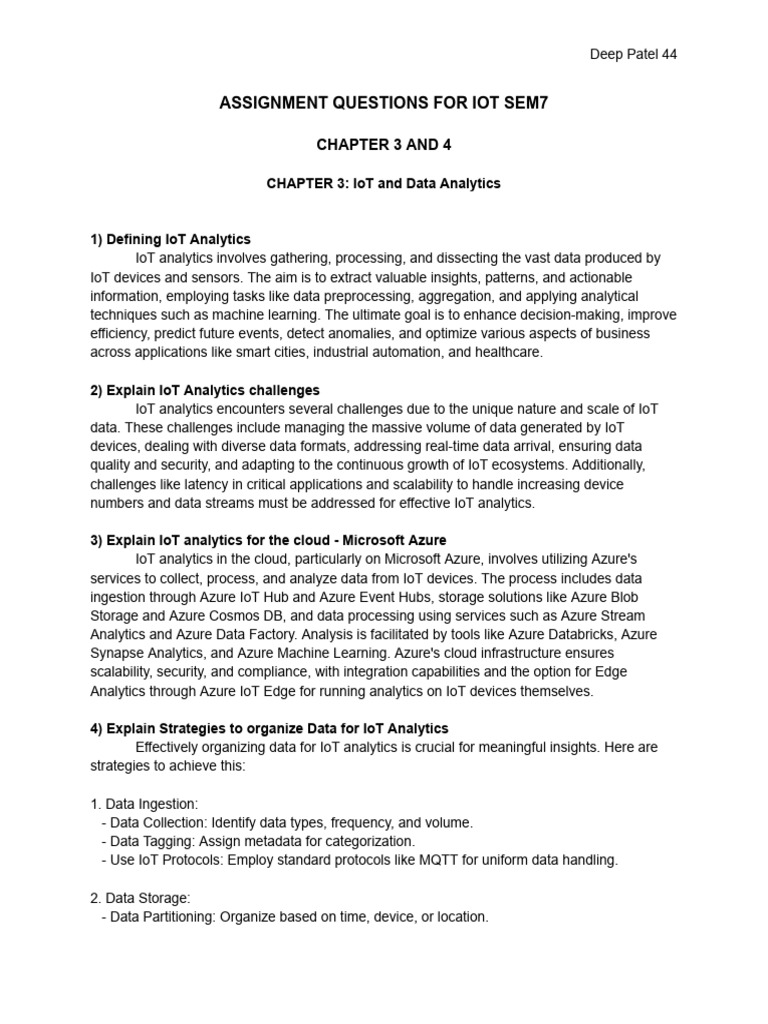 IoT_Asignment_3&4 | PDF