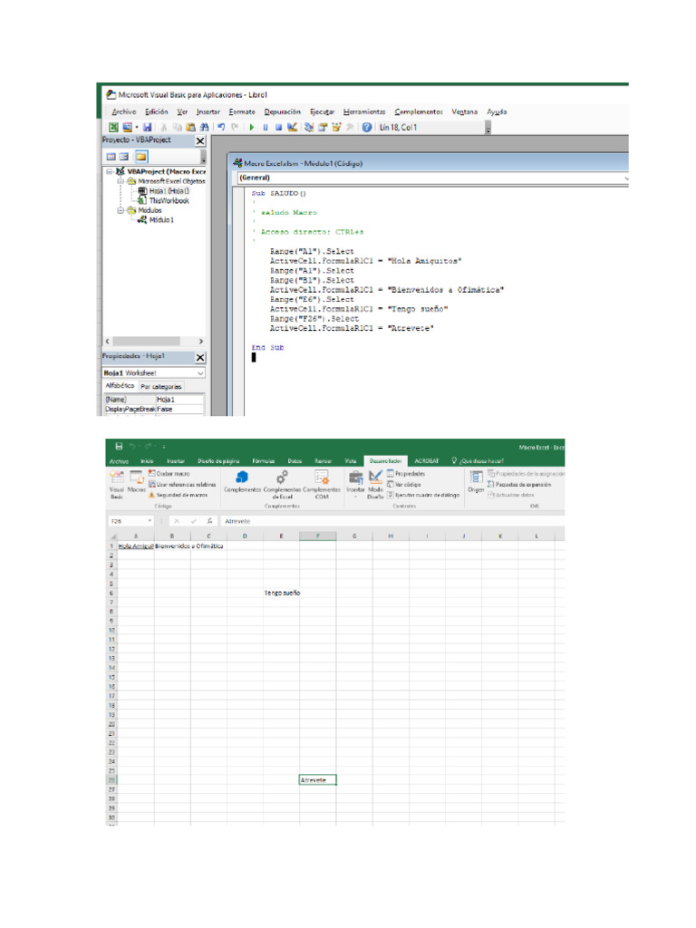 Crear Una Macro en Excel | PDF