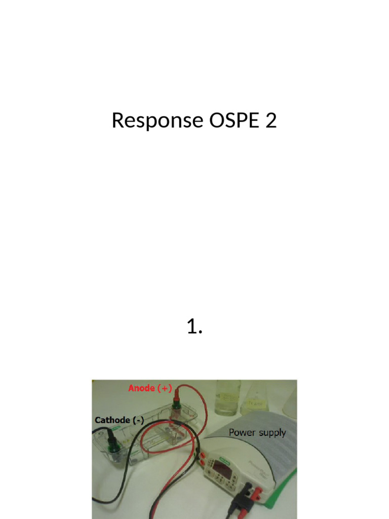 Response OSPE 2 For MBBS Class | PDF