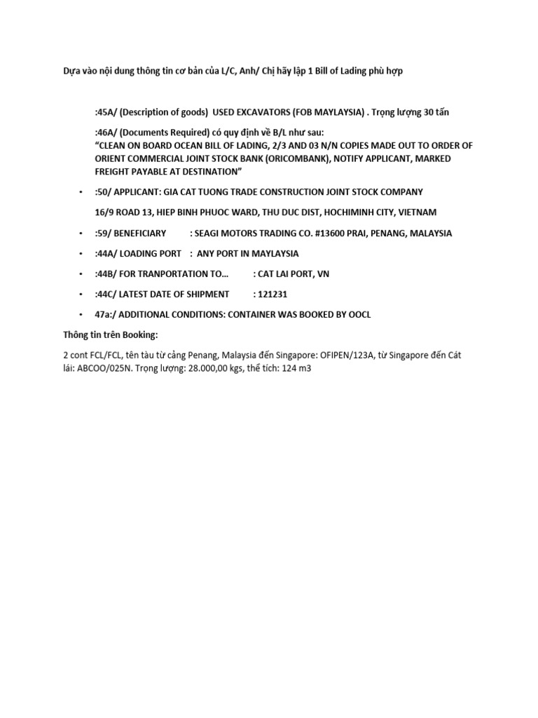 Bai Tap TH 1 BL | PDF