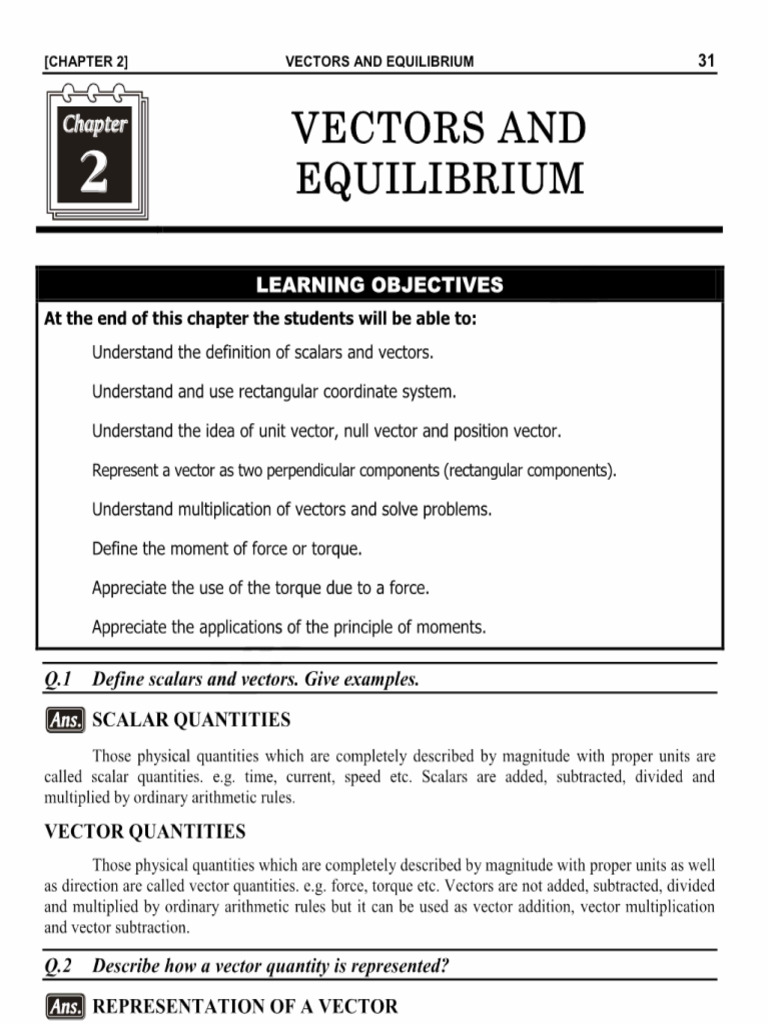 Chapter 2 Physics Notes 11th Class | PDF