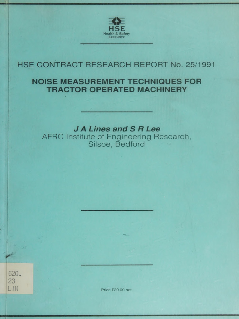 Noise Measurement for Tractor Machinery | PDF | Tractor | Noise