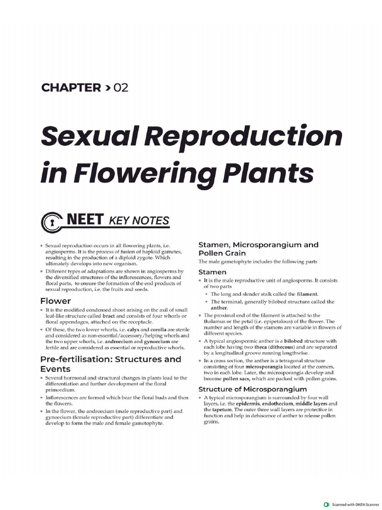 2sexual Reproduction in Flowering Plants (1) 2 | PDF