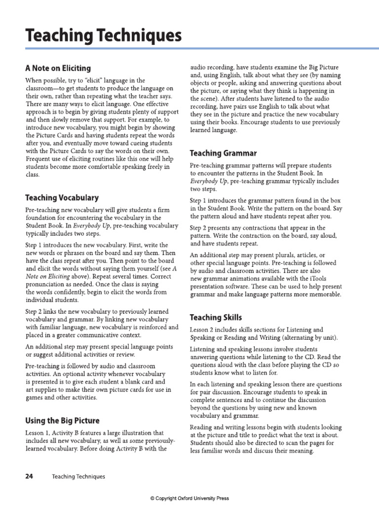 Teaching Techniques | PDF