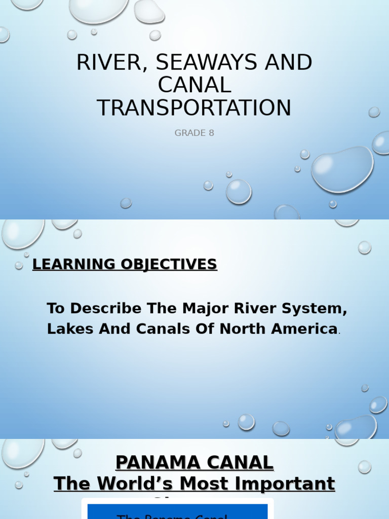 River, Seaways and Canal Transportation | PDF